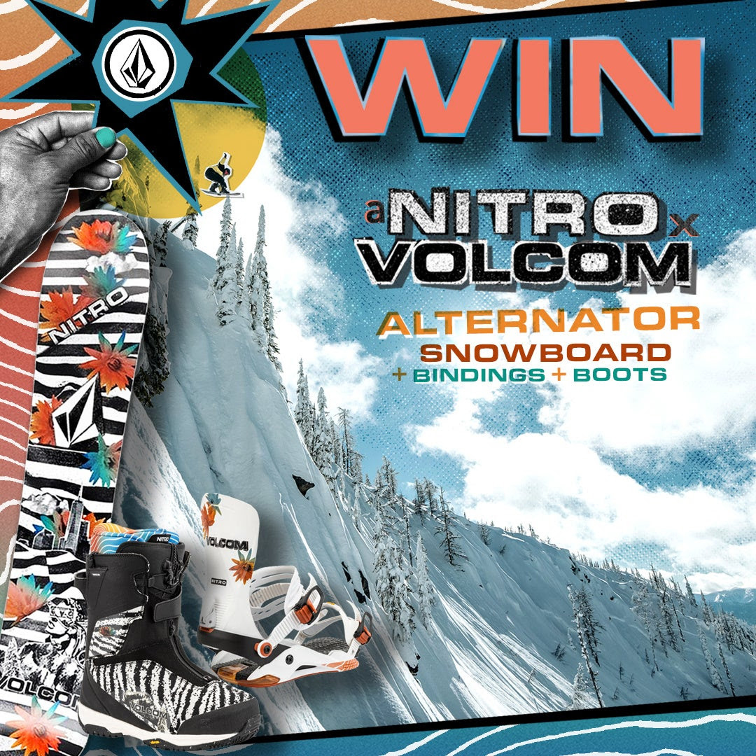 VOLCOM × NITROのスノーボード3点セットをプレゼント！ | 日本一わかりやすいスノーボードサイト！DMKsnowboard